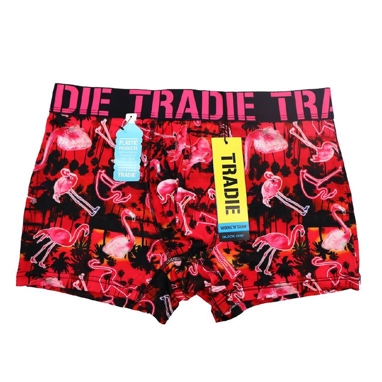 Tradie Men's Work Surf Trunks Pink | The Warehouse