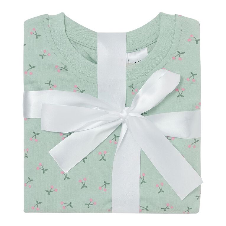 H&H Kids' Print Shorty Pyjama Gift Set Green Light | The Warehouse