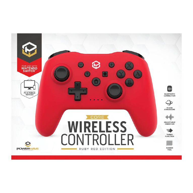 PowerWave Core Wireless Controller for Nintendo Switch Ruby Red | The ...