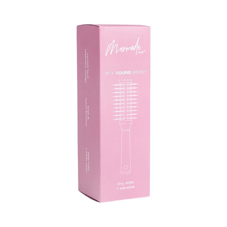 Mermade Hair Midi Round Brush Pink Pink | The Warehouse