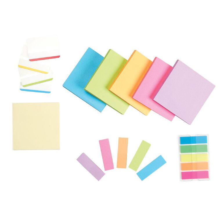 WS Sticky Notes 76mm x 76mm 100 Sheets Multi-Coloured Multi-Coloured ...