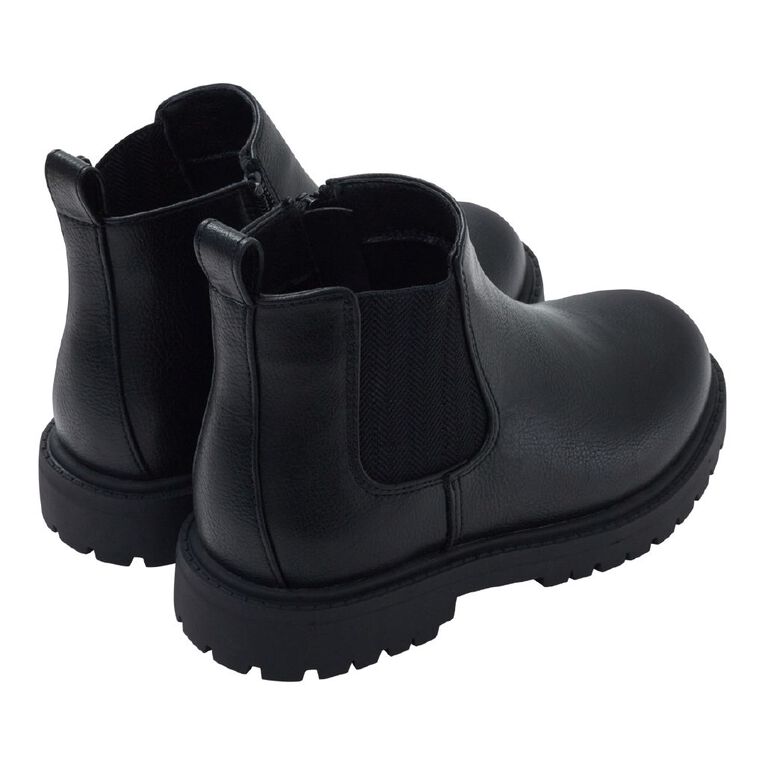 Young Original Senior Kids' Gusset Boots Black | The Warehouse