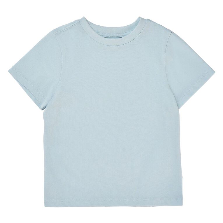 Young Original Short Sleeve Plain Tee Blue Light | The Warehouse
