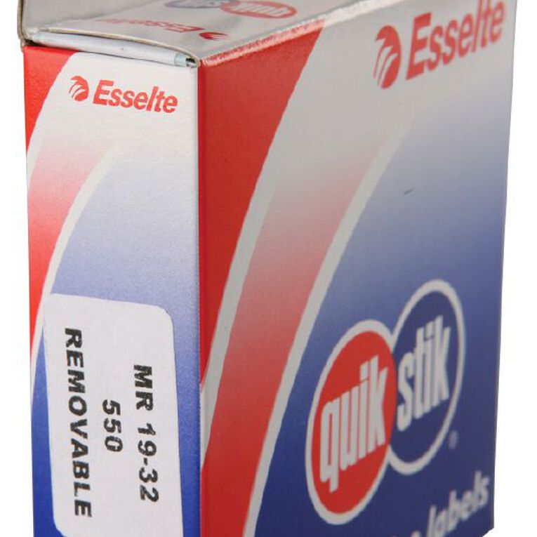 Quik Stik Labels Mr1932 19mm x 32mm 550 Pack White | The Warehouse
