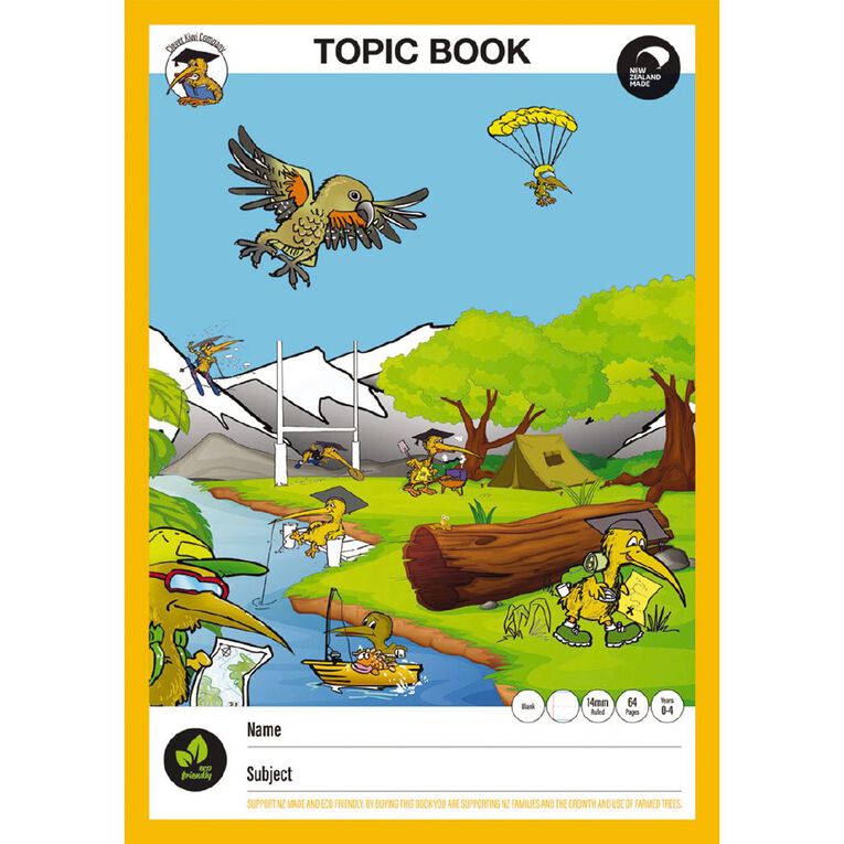 Clever Kiwi Topic Book 64 Page Multi-Coloured Multi-Coloured | The ...