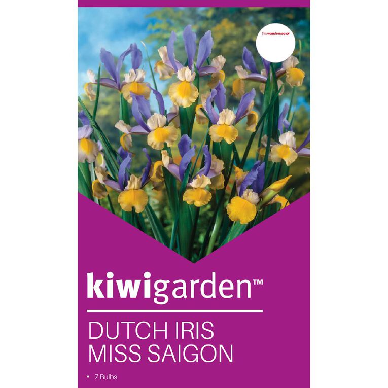 Kiwi Garden Dutch Iris Miss Saigon 7 bulbs | The Warehouse