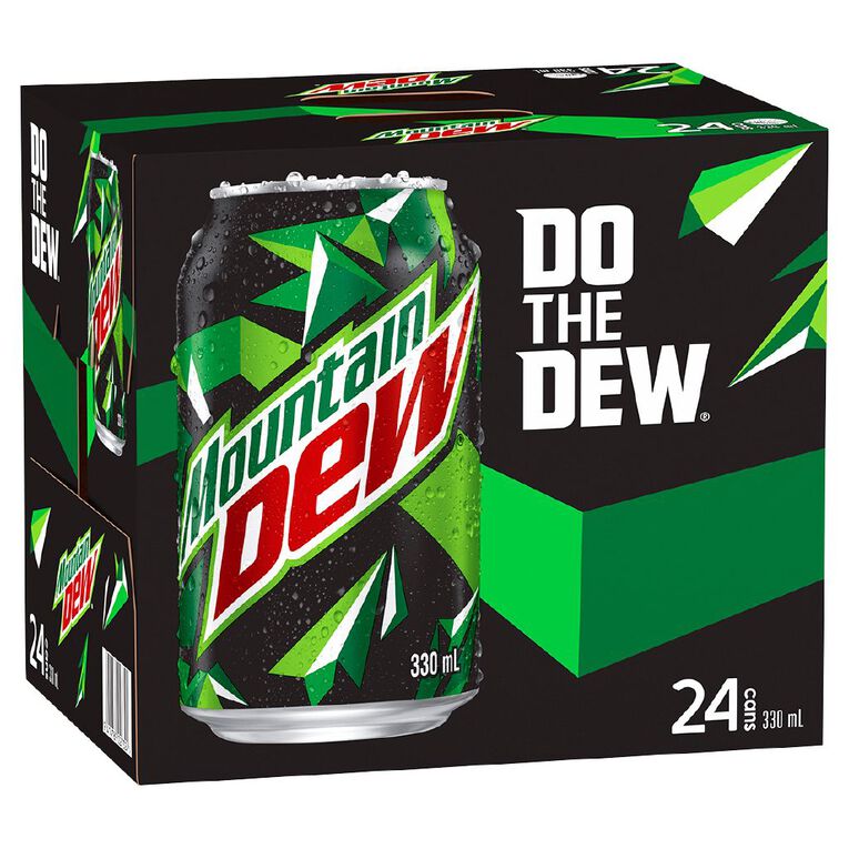 Mountain Dew Can 330ml 24 Pack | The Warehouse