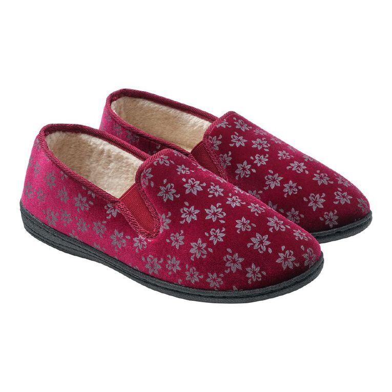 H&H Women's June Slippers Red | The Warehouse