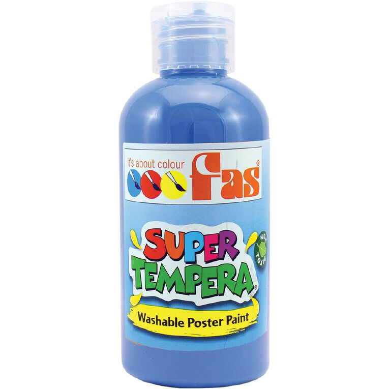 FAS Paint Super Tempera 250ml Blue Mid Blue Mid | The Warehouse