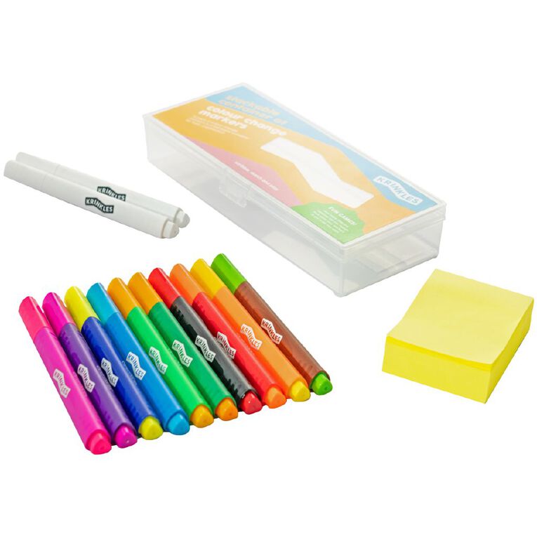 Krinkles Colour-Change Markers with Stackable Box | The Warehouse