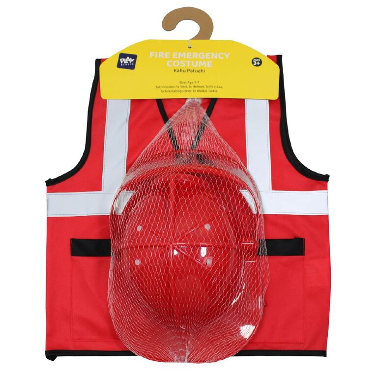 Play Studio Fire Emergency Costume Vest With Accessories | The Warehouse