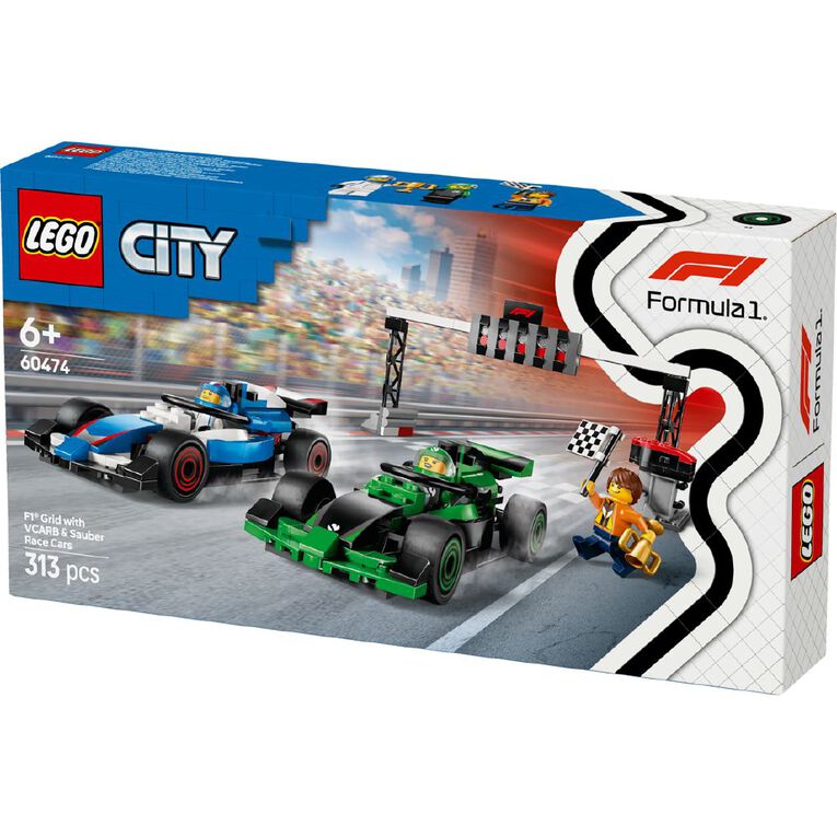 LEGO CITY F1 Grid with VCARB & Sauber Race Cars 60474 | The Warehouse