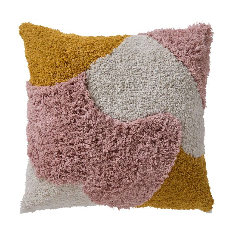 Living & Co Tufted Cushion Wave Multi-Coloured 45cm x 45cm Multi ...