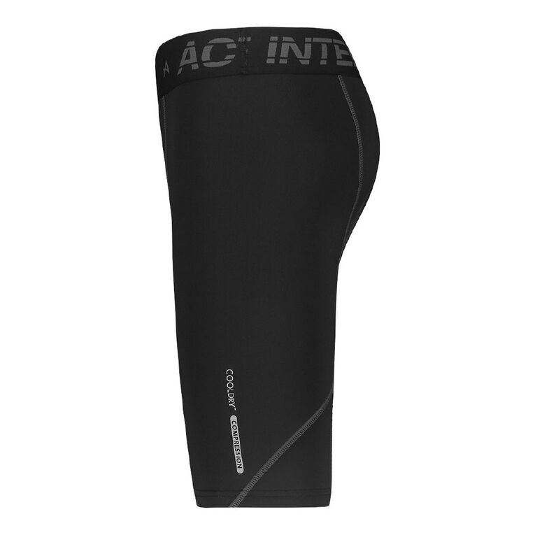 Active Intent Men's Compression Shorts Black BLACK | The Warehouse