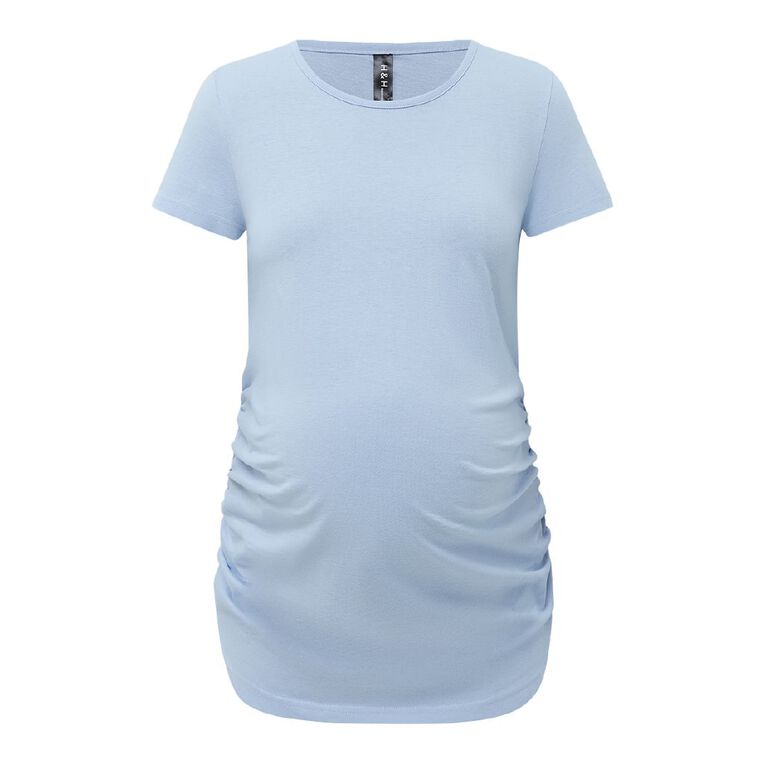 H&H Maternity Basic Tee Blue Light | The Warehouse