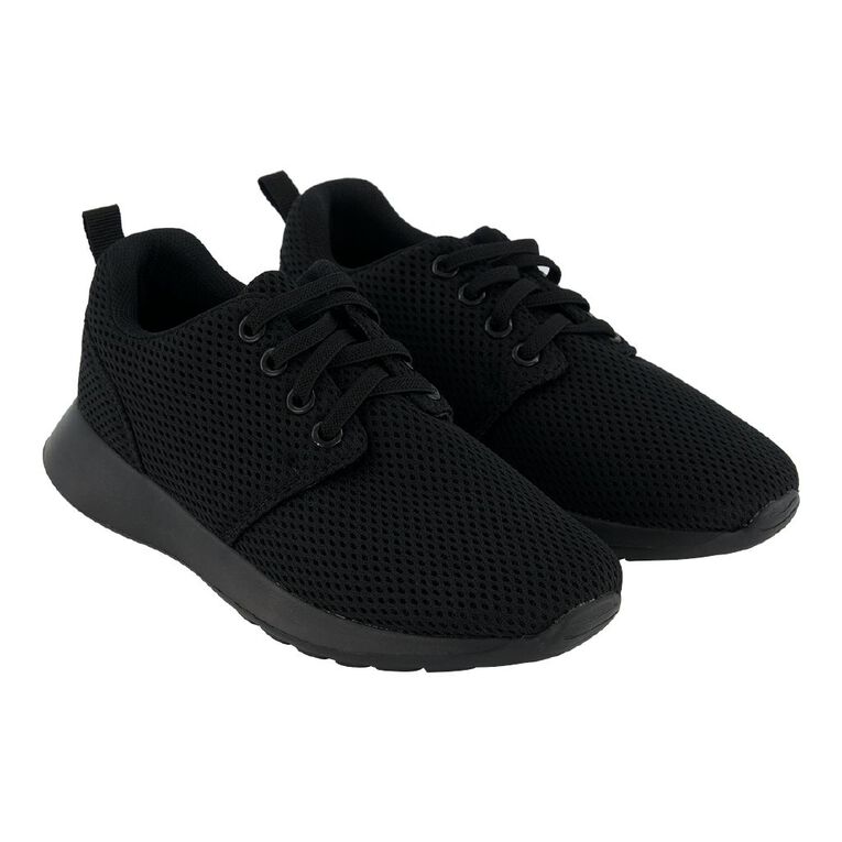 Active Intent Senior Track Trainers Black | The Warehouse