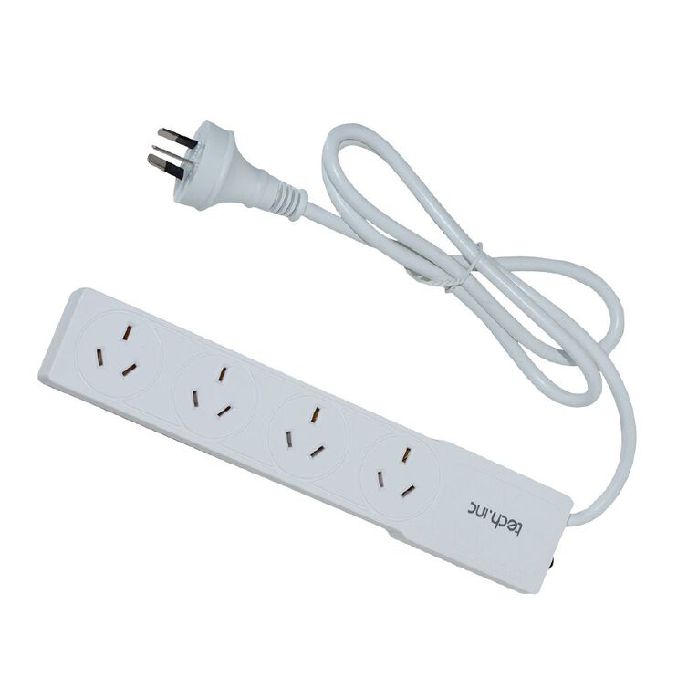 Tech.Inc 4 Way Powerboard | The Warehouse