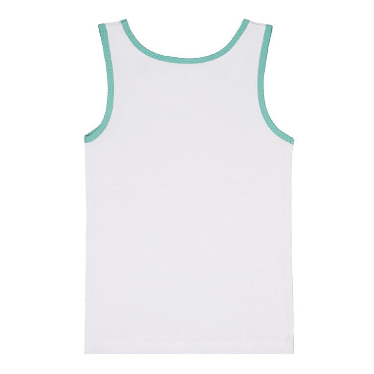 H&H Kids' Fashion Singlet 3 Pack White | The Warehouse