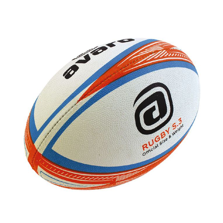 Avaro Rugby Ball Assorted Size 3 Assorted | The Warehouse
