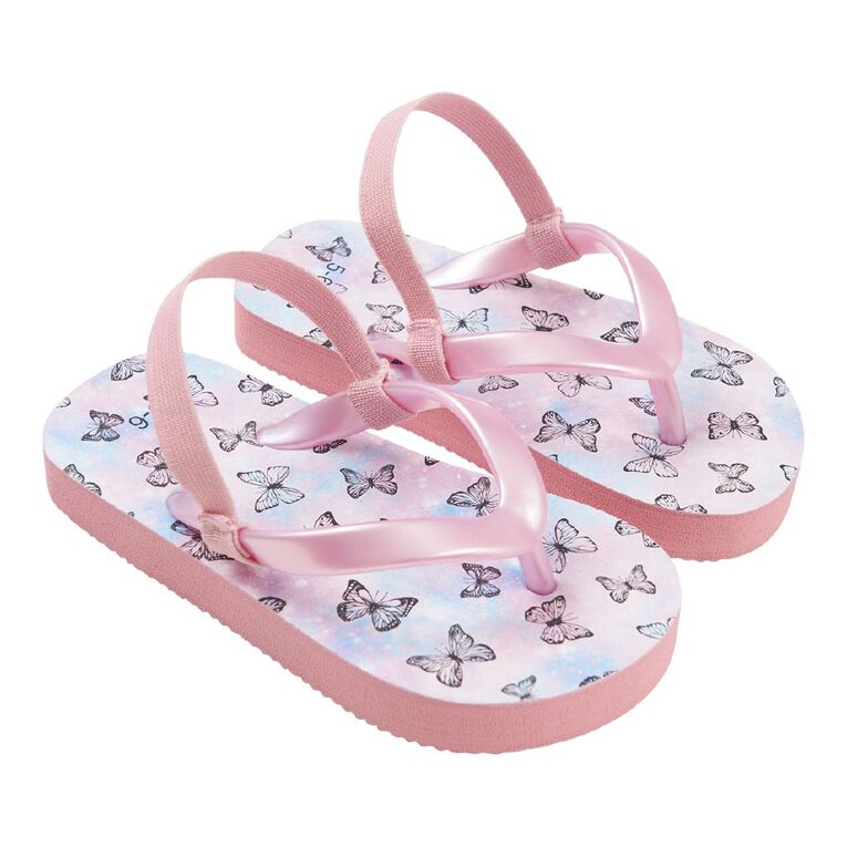 Young Original Junior Kids' Recycled Printed Jandals Purple | The Warehouse
