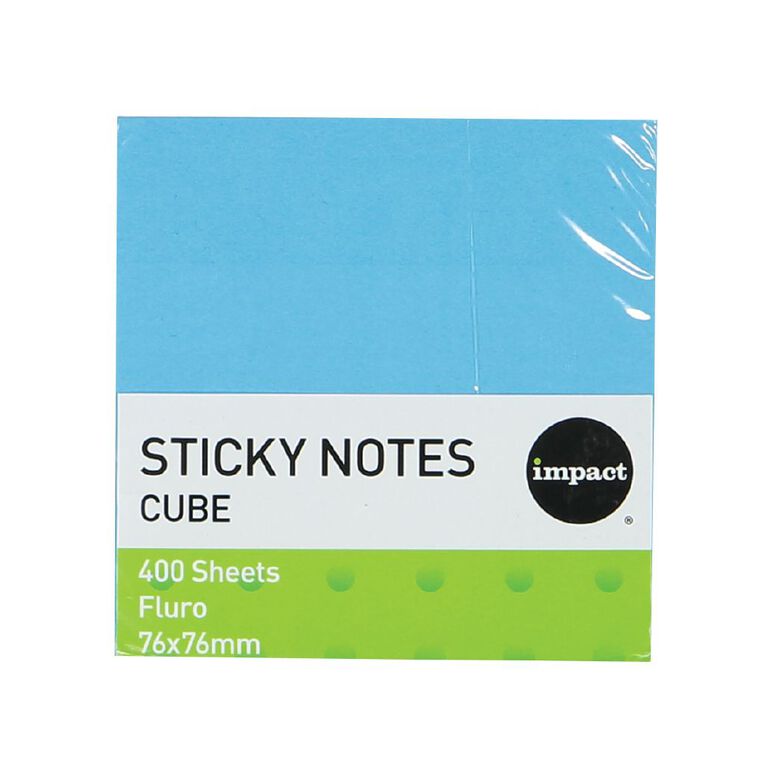 WS Cube Sticky Notes 76mm x 76mm 400 Sheet Yellow Multi-Coloured Multi ...