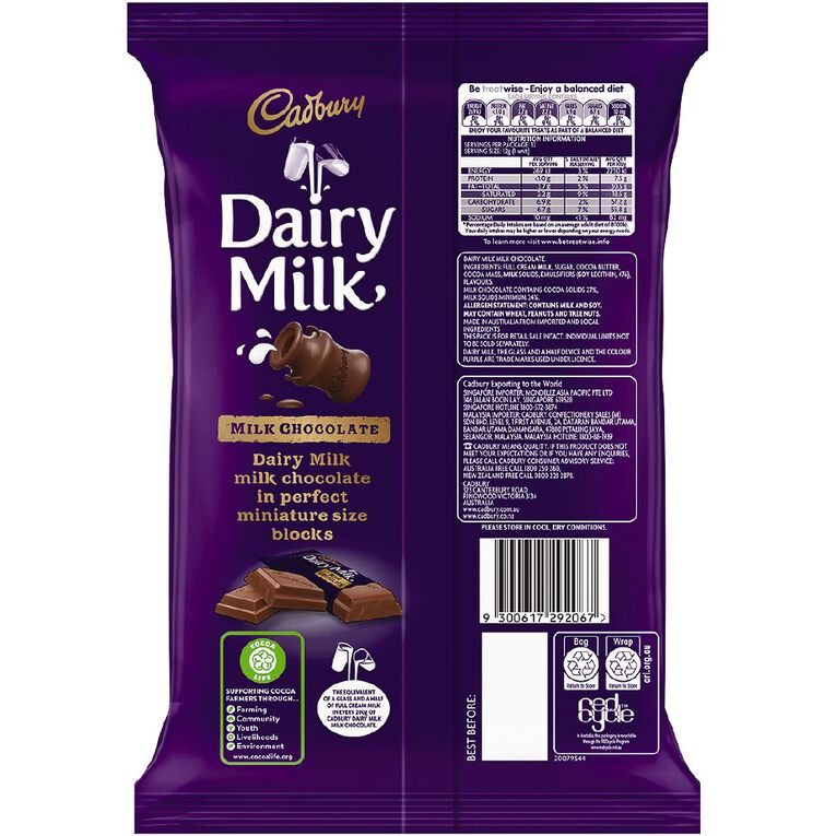 Cadbury Dairy Milk Sharepack 144g | The Warehouse