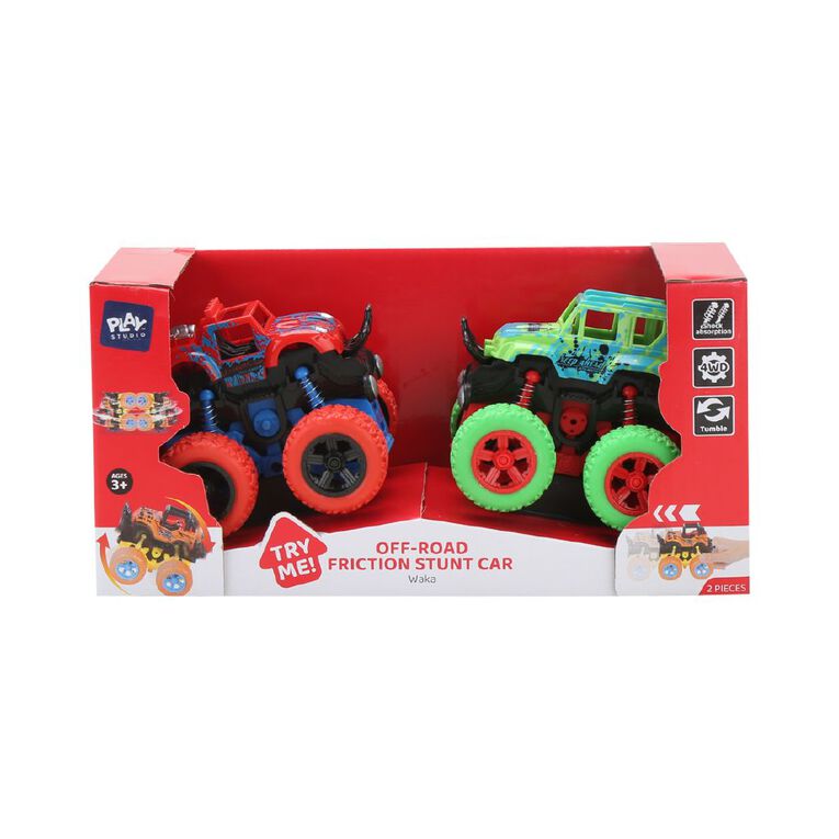 Play Studio Off-Road Friction Stunt Car 2 Pack Assorted Assorted | The ...
