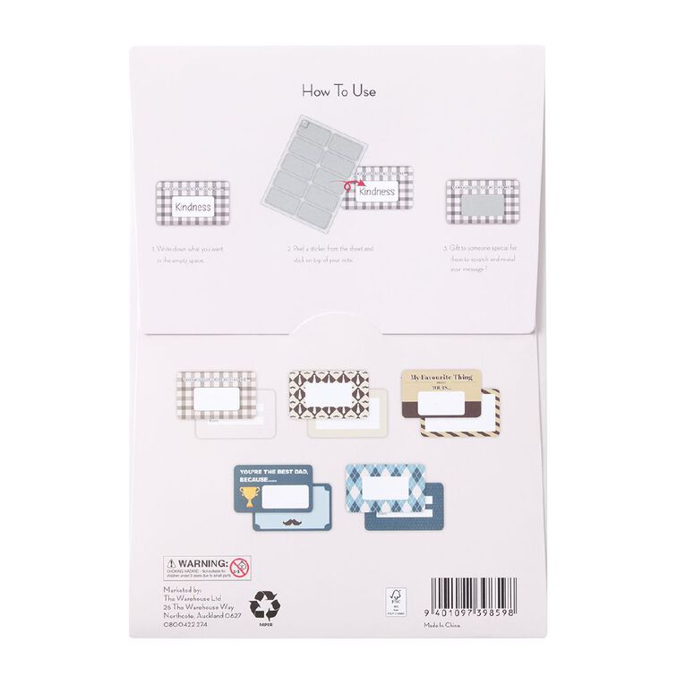 Father's Day Scratch On Card Kit | The Warehouse