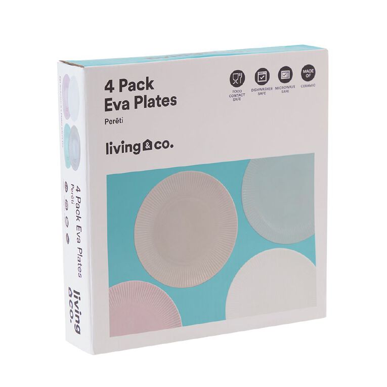 Living & Co Eva Plates 4 Pack | The Warehouse