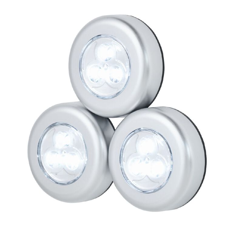 Lunalite Push Lights LED 3 Pack | The Warehouse