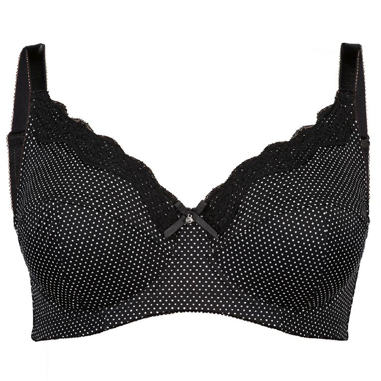 H&H Women's Mia DD-G Underwire Bra Black | The Warehouse