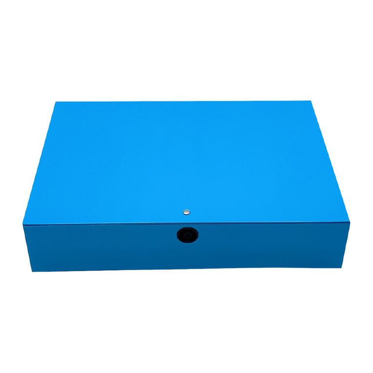WS Pressboard Box File Blue Foolscap Blue | The Warehouse