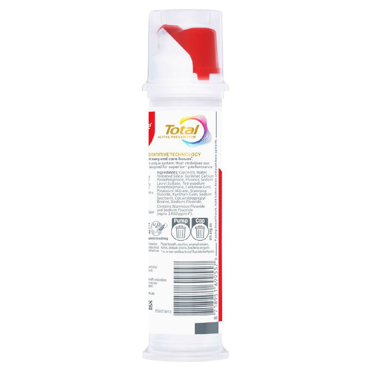Colgate Total Snap Pump 130g | The Warehouse