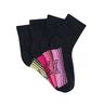 Rio Women's Quarter Crew Stretchable Socks 4 Pack Black | The Warehouse