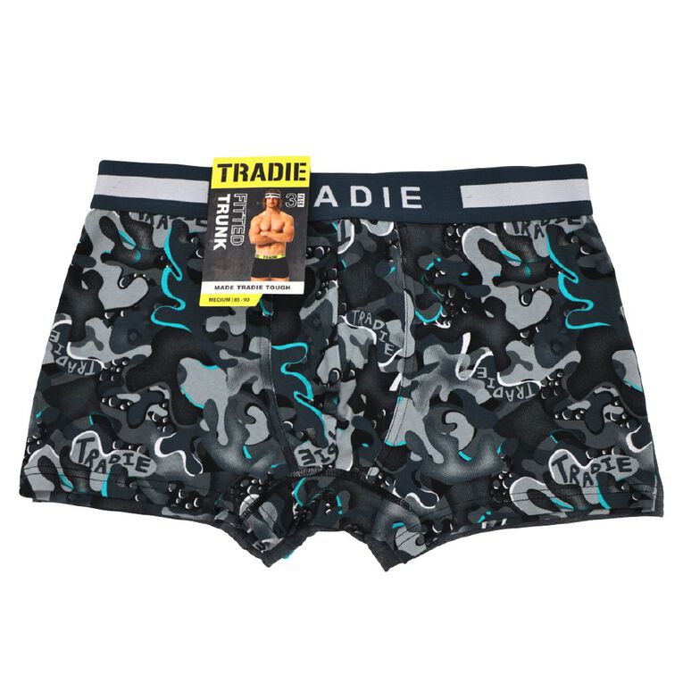 Tradie Men's Trunks 3 Pack Green | The Warehouse