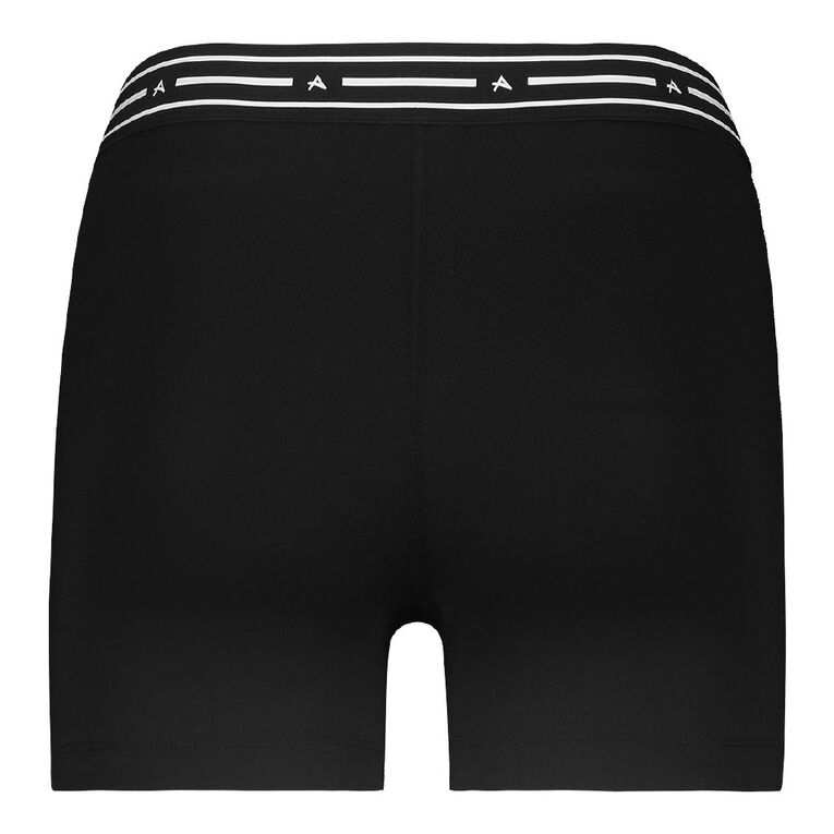 Active Intent Women's PE Bike Shorts Black S-3XL | The Warehouse