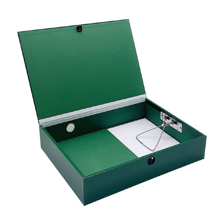 WS Pressboard File Box FS Green Green | The Warehouse