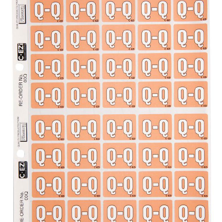 Filecorp Coloured Labels Q Orange Mid Orange Mid | The Warehouse