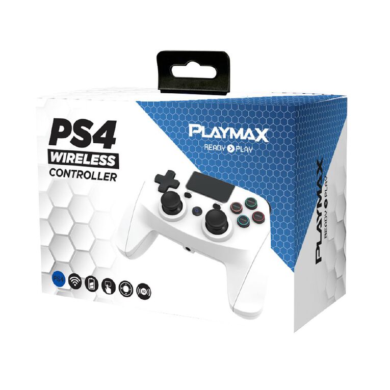 Playmax PS4 Wireless Controller White White | The Warehouse