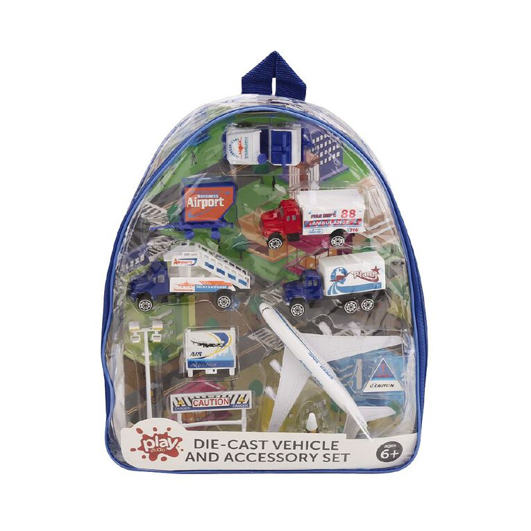 Play Studio Die-Cast Vehicle & Accessory Playset Assorted | The Warehouse