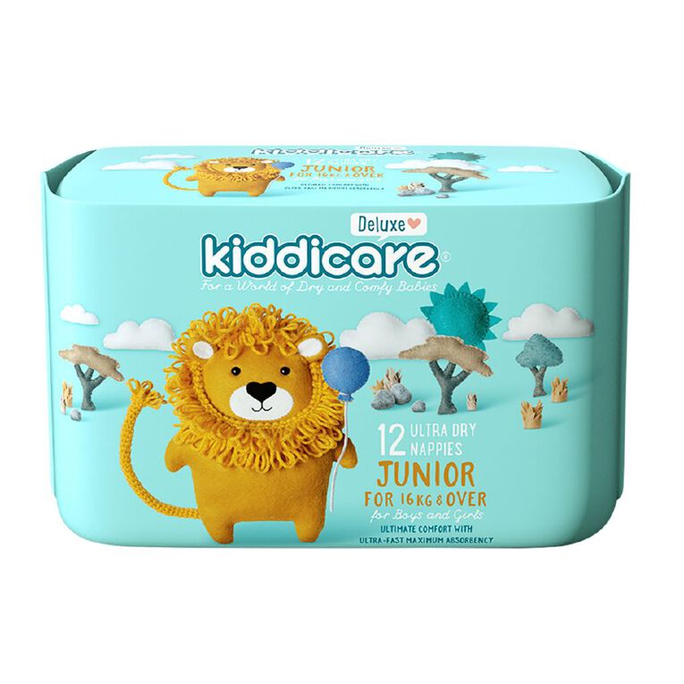 Kiddicare Deluxe Nappies Junior 12s | The Warehouse