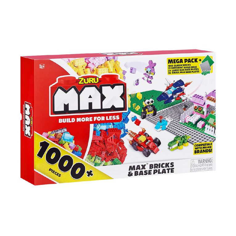 Zuru Max Build Construction Value Brick 1000 Piece Assorted | The Warehouse
