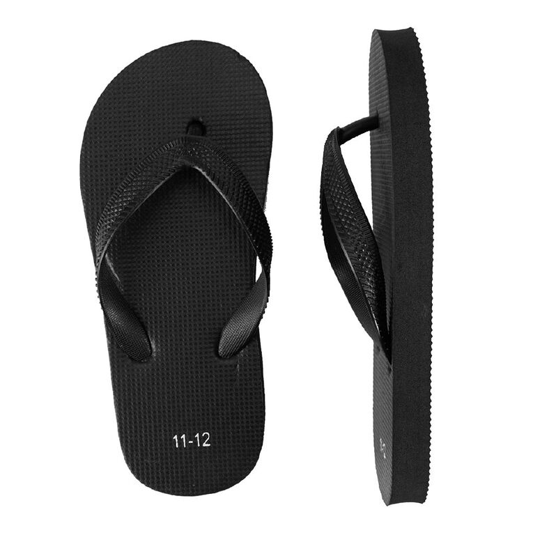 Young Original Senior Kids' Sea Jandals Black | The Warehouse