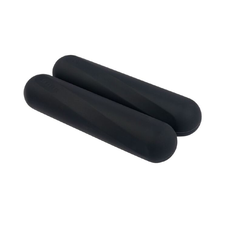 Active Intent Fitness Silicone Hand Weights 2kg Black 2 Pack Black ...