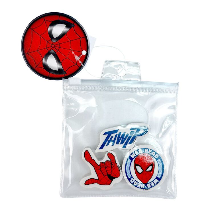 Spider-Man Erasers 3 Pack | The Warehouse