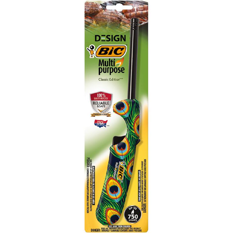 Bic U110 Design Utility Lighter 1 Pack Assorted | The Warehouse