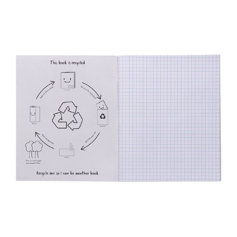 WS Exercise Book 1E5 7mm Quad 36 Leaf Blue Mid Blue Mid | The Warehouse