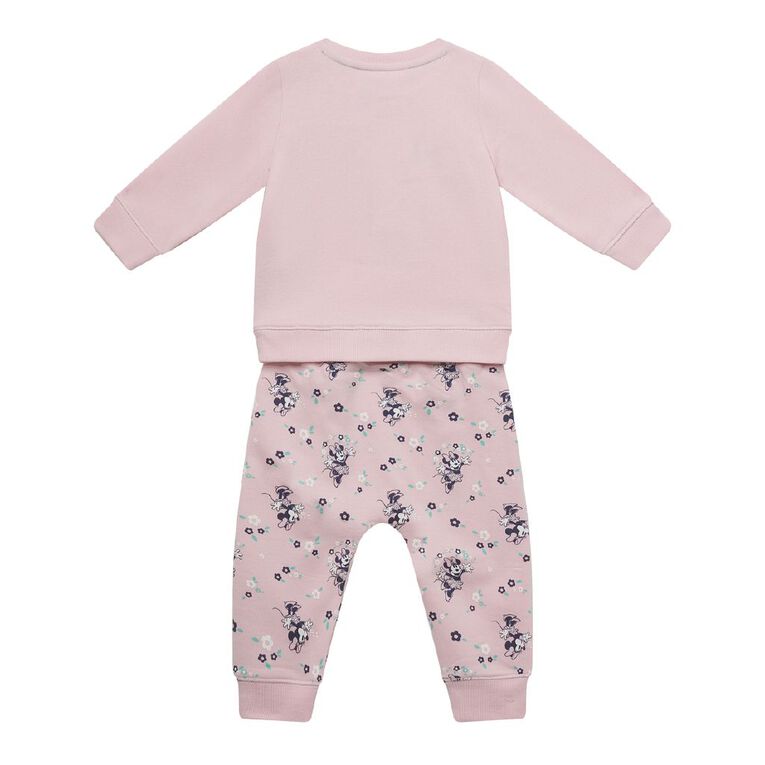 Minnie Mouse Toddler Tracksuit Set Pink Light | The Warehouse