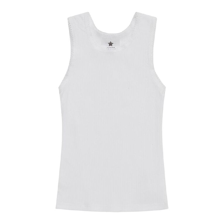 Young Original Baby Singlets 3 Pack White | The Warehouse