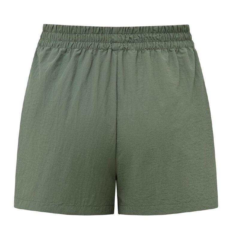 H&H Women's Nylon Flared Shorts Green Dark | The Warehouse